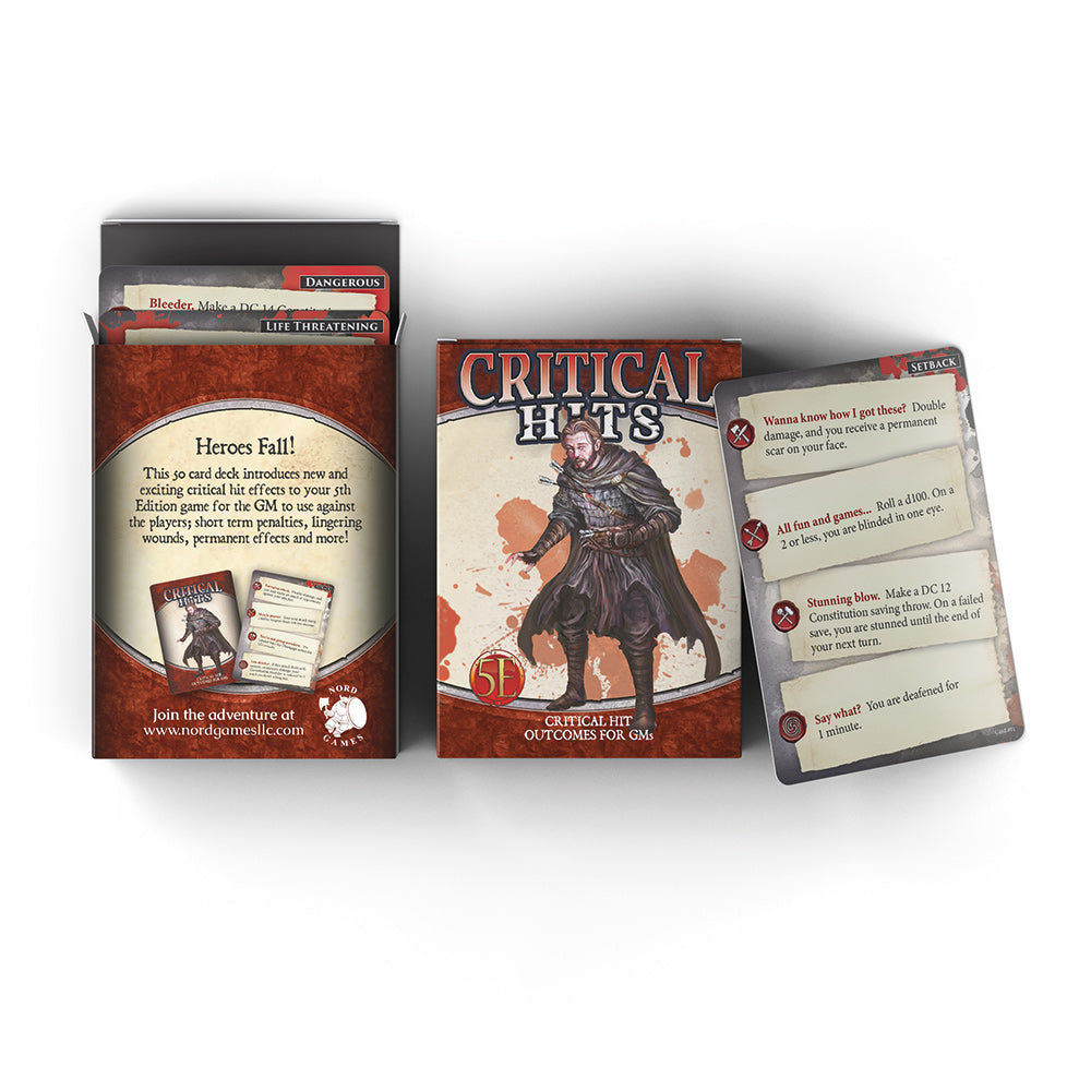Critical Hit Deck for GMs (5E)| AQ Hobbies