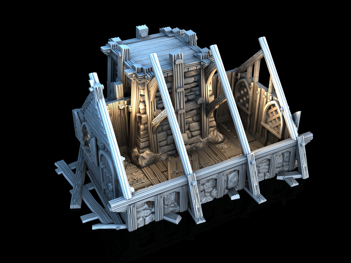 Adrian-3DP4U - House Ruins 2 - 28mm| AQ Hobbies