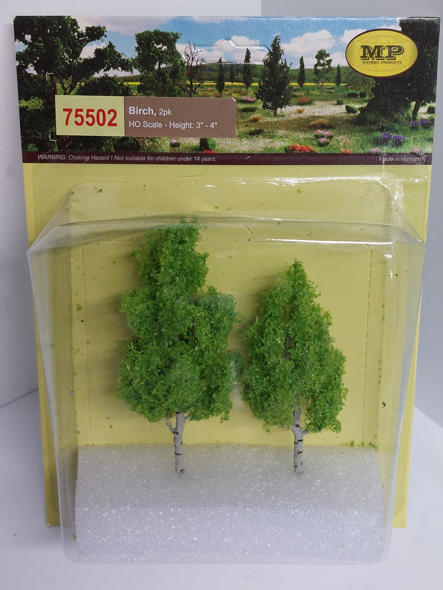MP Scenery Products 75502 - HO scale - Birch Tree 3" to 4", 2/pk| AQ ...