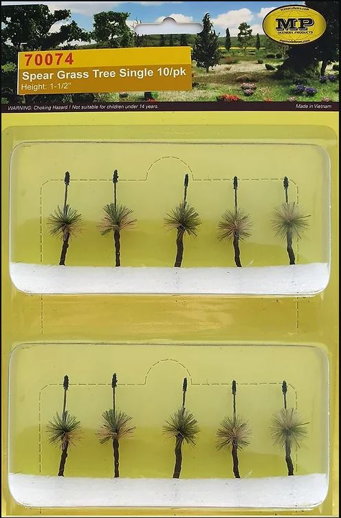 MP Scenery Products 70074 - HO Scale - Spear Grass Trees Single 1-2/5 ...