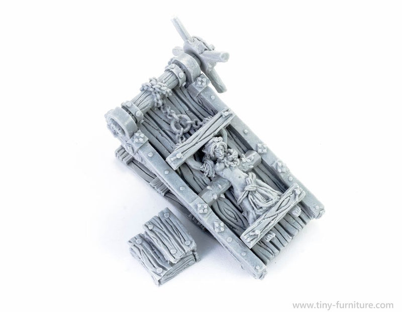 Tiny-Furniture #335 - Torture Rack - UNPAINTED| AQ Hobbies